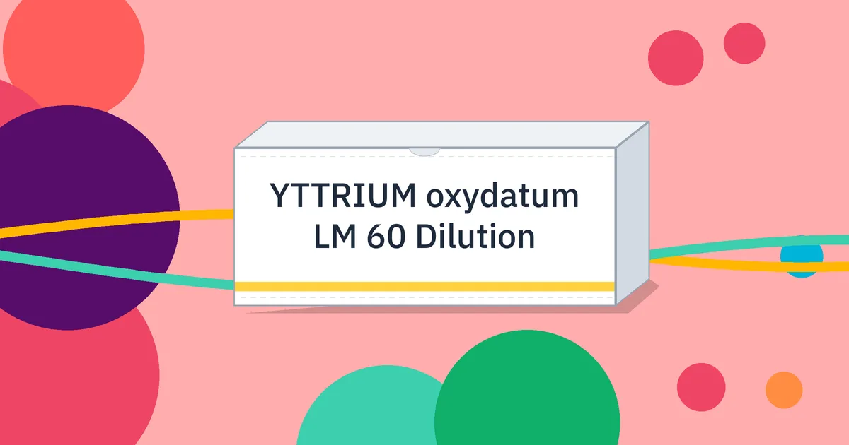 Symbolbild: Packung mit der Aufschrift YTTRIUM oxydatum LM 60 Dilution (PZN 13288333) – Verfügbarkeit und Bezug in Apotheken in Frankfurt am Main