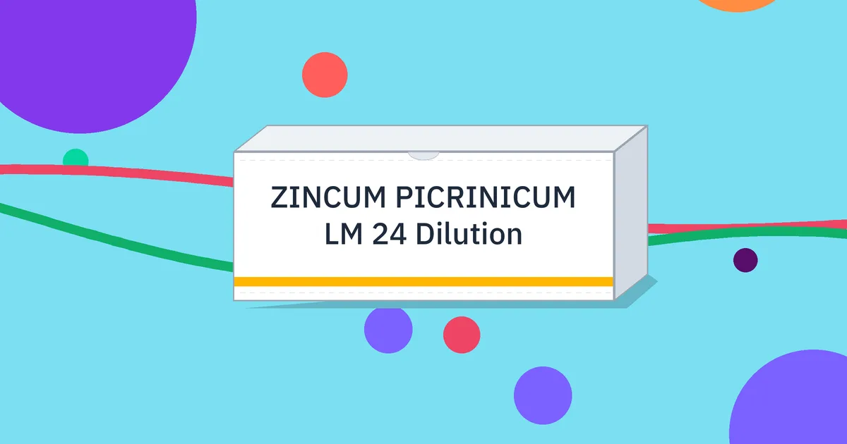 Symbolbild: Packung mit der Aufschrift ZINCUM PICRINICUM LM 24 Dilution (PZN 13298544) – Verfügbarkeit und Bezug in Apotheken in Frankfurt am Main
