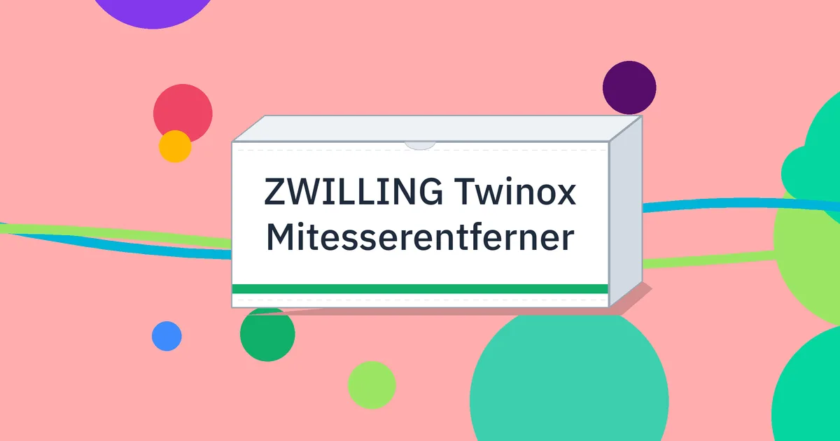 Symbolbild: Packung mit der Aufschrift ZWILLING Twinox Mitesserentferner (PZN 16760670) – Verfügbarkeit und Bezug in Apotheken in Frankfurt am Main