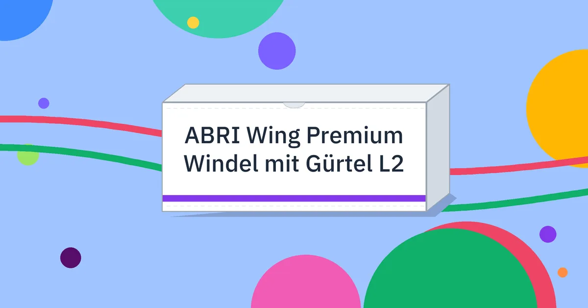 Symbolbild: Packung mit der Aufschrift ABRI Wing Premium Windel mit Gürtel L2 (PZN 14409230) – Verfügbarkeit und Bezug in Apotheken in Frankfurt am Main
