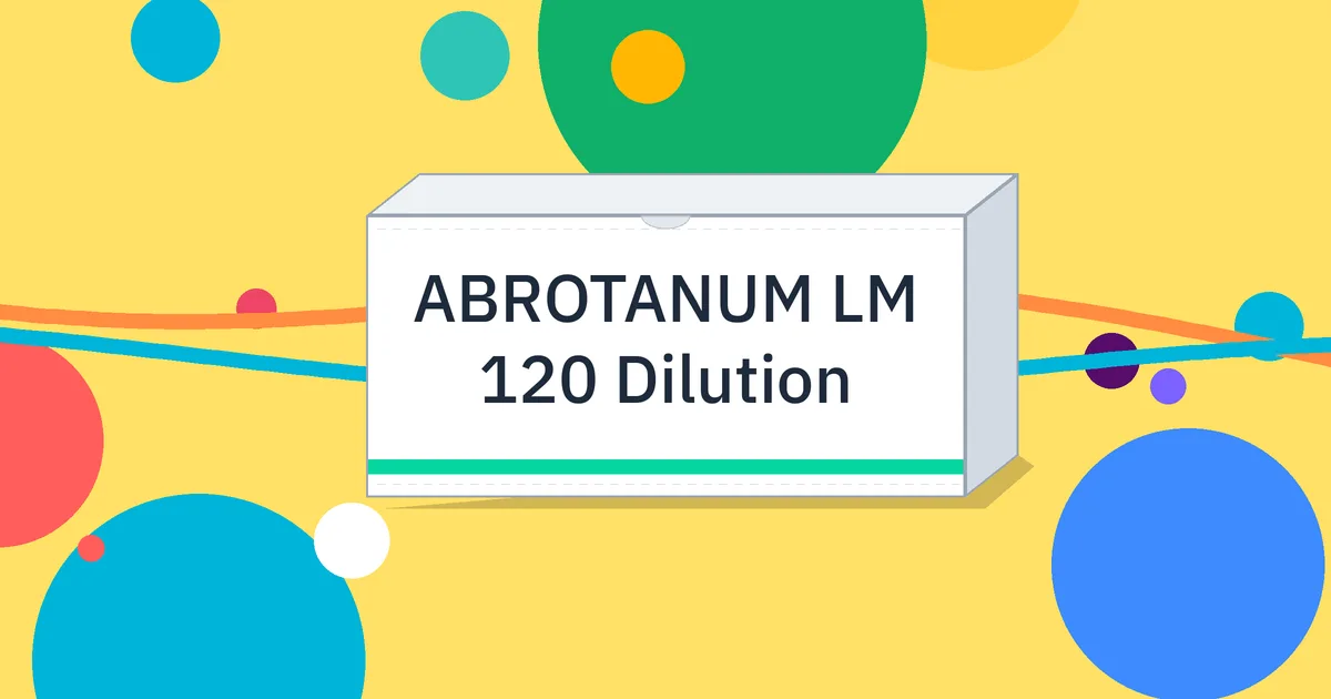 Symbolbild: Packung mit der Aufschrift ABROTANUM LM 120 Dilution (PZN 12750947) – Verfügbarkeit und Bezug in Apotheken in Frankfurt am Main