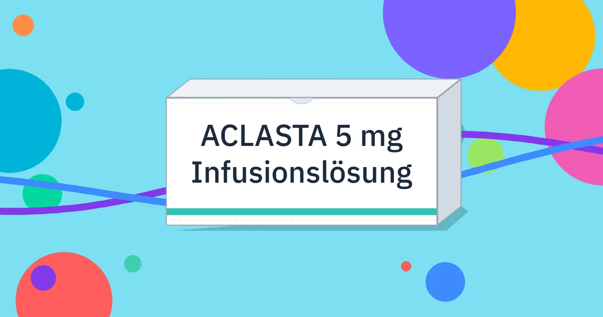 Symbolbild: Packung mit der Aufschrift ACLASTA 5 mg Infusionslösung (PZN 11100503) – Verfügbarkeit und Bezug in Apotheken in Frankfurt am Main