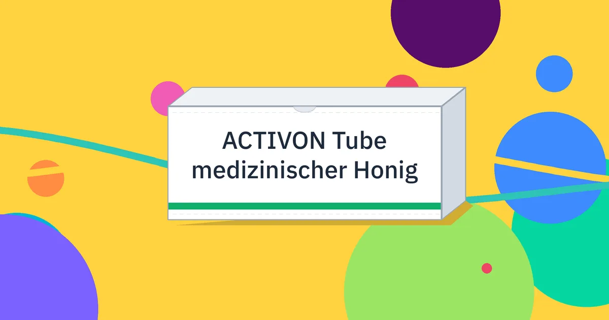 Symbolbild: Packung mit der Aufschrift ACTIVON Tube medizinischer Honig (PZN 16758319) – Verfügbarkeit und Bezug in Apotheken in Frankfurt am Main