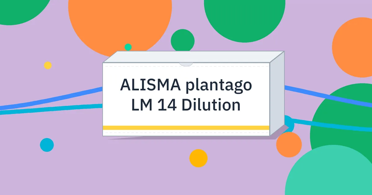 Symbolbild: Packung mit der Aufschrift ALISMA plantago LM 14 Dilution (PZN 13310624) – Verfügbarkeit und Bezug in Apotheken in Frankfurt am Main