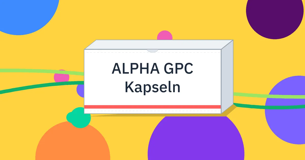 Symbolbild: Packung mit der Aufschrift ALPHA GPC Kapseln (PZN 13847287) – Verfügbarkeit und Bezug in Apotheken in Frankfurt am Main