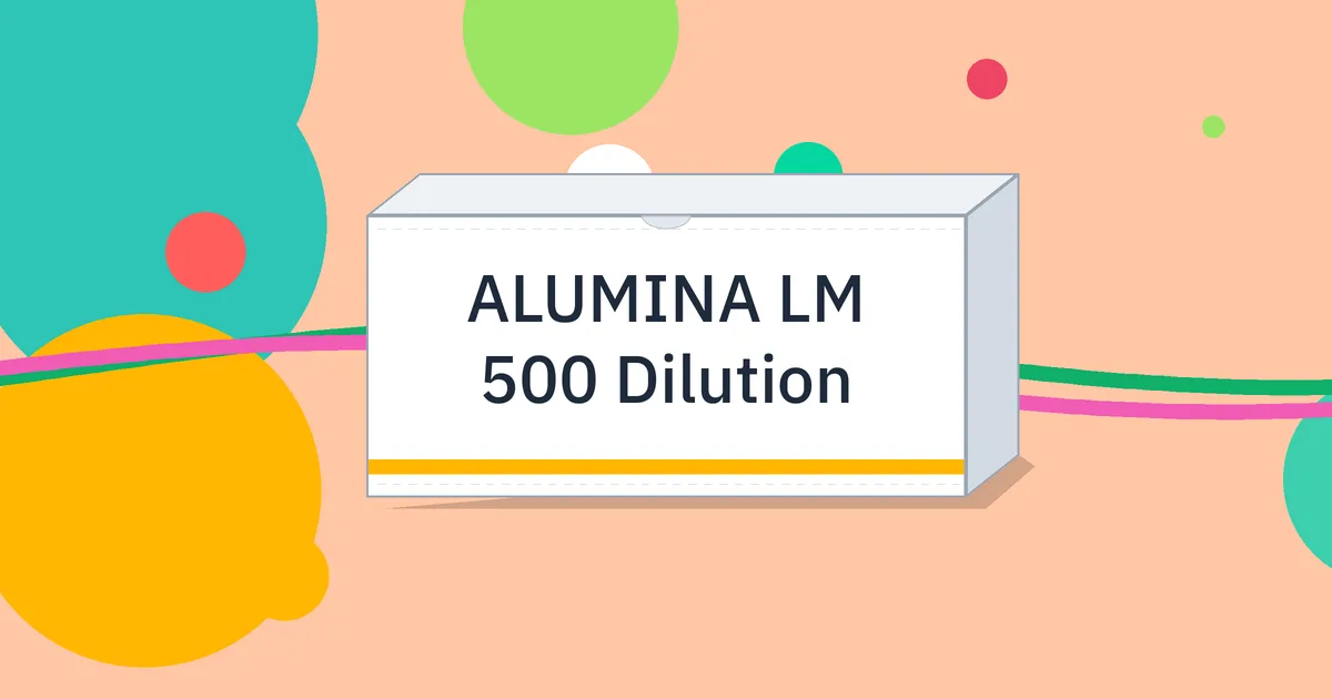 Symbolbild: Packung mit der Aufschrift ALUMINA LM 500 Dilution (PZN 13692620) – Verfügbarkeit und Bezug in Apotheken in Frankfurt am Main