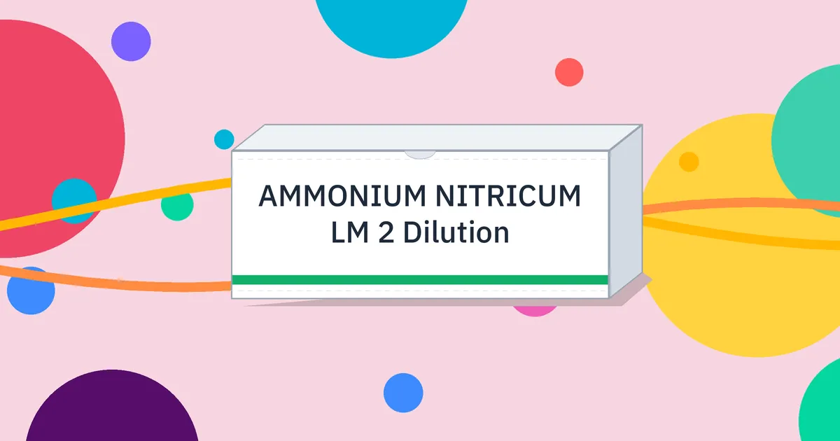 Symbolbild: Packung mit der Aufschrift AMMONIUM NITRICUM LM 2 Dilution (PZN 13321668) – Verfügbarkeit und Bezug in Apotheken in Frankfurt am Main