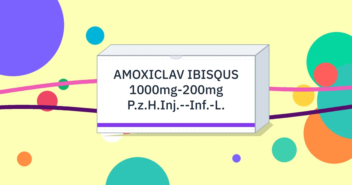 Symbolbild: Packung mit der Aufschrift AMOXICLAV IBISQUS 1000mg-200mg P.z.H.Inj.--Inf.-L. (PZN 17304595) – Verfügbarkeit und Bezug in Apotheken in Frankfurt am Main