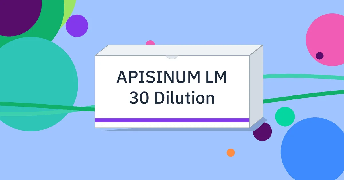 Symbolbild: Packung mit der Aufschrift APISINUM LM 30 Dilution (PZN 12456975) – Verfügbarkeit und Bezug in Apotheken in Frankfurt am Main
