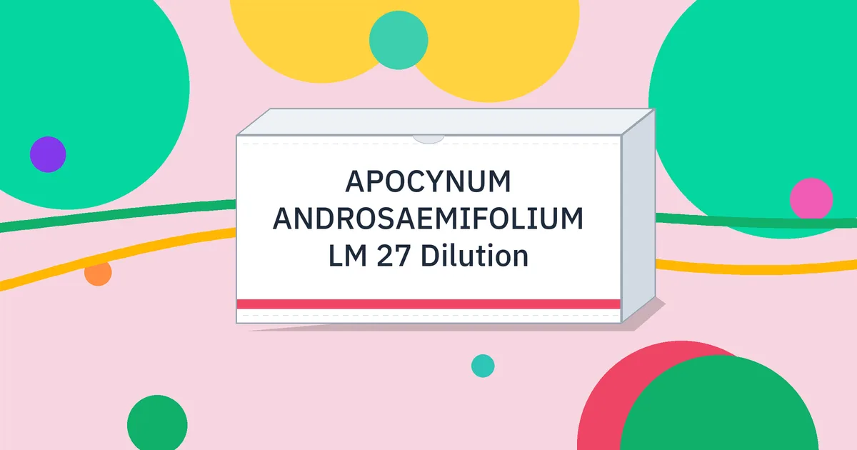 Symbolbild: Packung mit der Aufschrift APOCYNUM ANDROSAEMIFOLIUM LM 27 Dilution (PZN 13380582) – Verfügbarkeit und Bezug in Apotheken in Frankfurt am Main