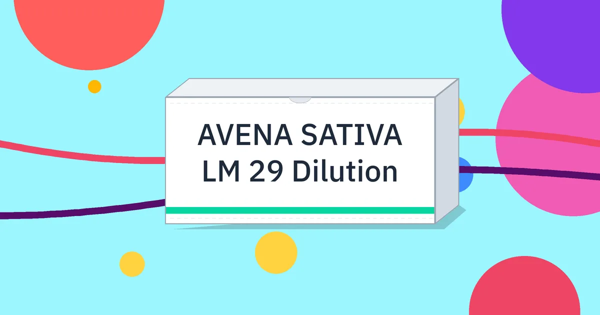 Symbolbild: Packung mit der Aufschrift AVENA SATIVA LM 29 Dilution (PZN 12786968) – Verfügbarkeit und Bezug in Apotheken in Frankfurt am Main