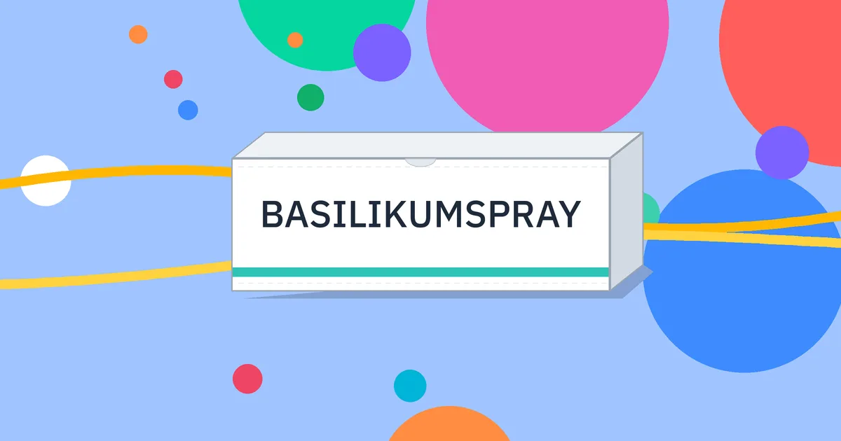 Symbolbild: Packung mit der Aufschrift BASILIKUMSPRAY (PZN 11712057) – Verfügbarkeit und Bezug in Apotheken in Frankfurt am Main
