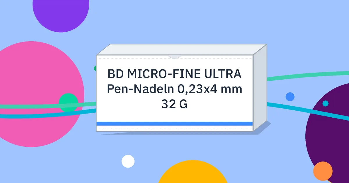 Symbolbild: Packung mit der Aufschrift BD MICRO-FINE ULTRA Pen-Nadeln 0,23x4 mm 32 G (PZN 10914942) – Verfügbarkeit und Bezug in Apotheken in Frankfurt am Main