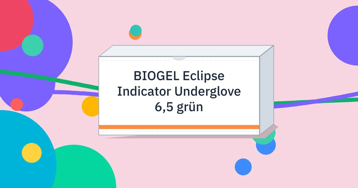 Symbolbild: Packung mit der Aufschrift BIOGEL Eclipse Indicator Underglove 6,5 grün (PZN 04701811) – Verfügbarkeit und Bezug in Apotheken in Frankfurt am Main