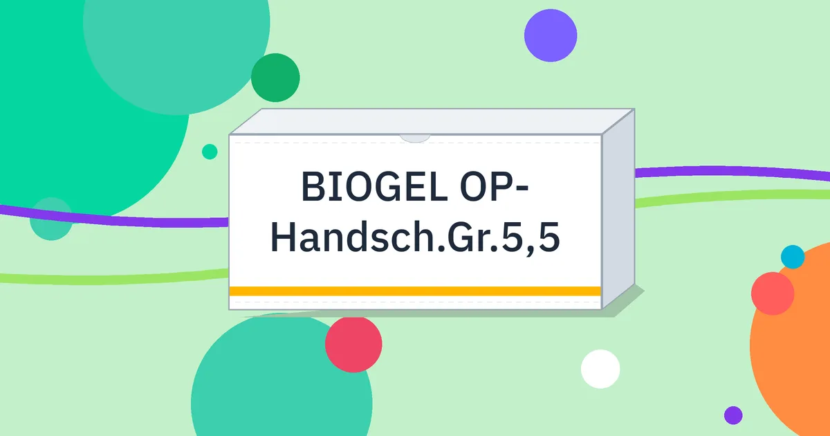 Symbolbild: Packung mit der Aufschrift BIOGEL OP-Handsch.Gr.5,5 (PZN 03987277) – Verfügbarkeit und Bezug in Apotheken in Frankfurt am Main