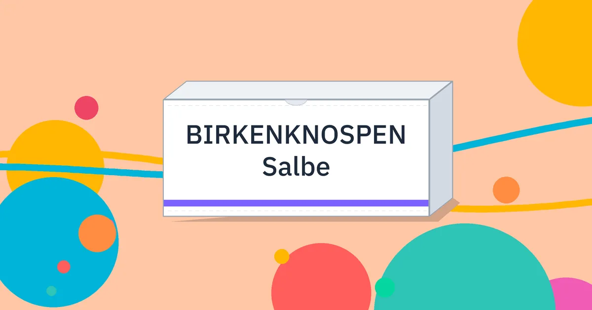 Symbolbild: Packung mit der Aufschrift BIRKENKNOSPEN Salbe (PZN 19204685) – Verfügbarkeit und Bezug in Apotheken in Frankfurt am Main