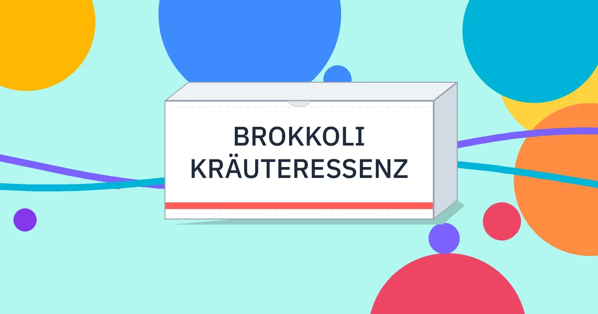 Symbolbild: Packung mit der Aufschrift BROKKOLI KRÄUTERESSENZ (PZN 13819664) – Verfügbarkeit und Bezug in Apotheken in Frankfurt am Main
