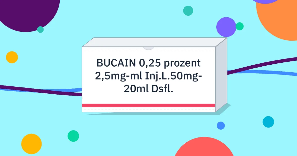 Symbolbild: Packung mit der Aufschrift BUCAIN 0,25 prozent 2,5mg-ml Inj.L.50mg-20ml Dsfl. (PZN 11008223) – Verfügbarkeit und Bezug in Apotheken in Frankfurt am Main