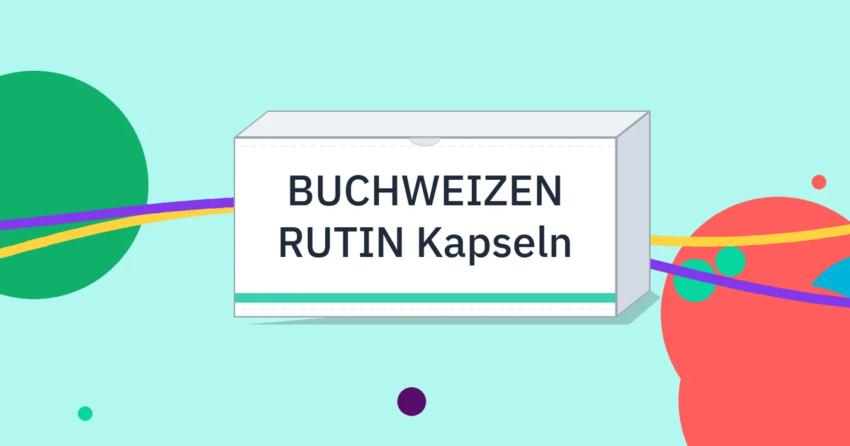 Symbolbild: Packung mit der Aufschrift BUCHWEIZEN RUTIN Kapseln (PZN 11032109) – Verfügbarkeit und Bezug in Apotheken in Frankfurt am Main