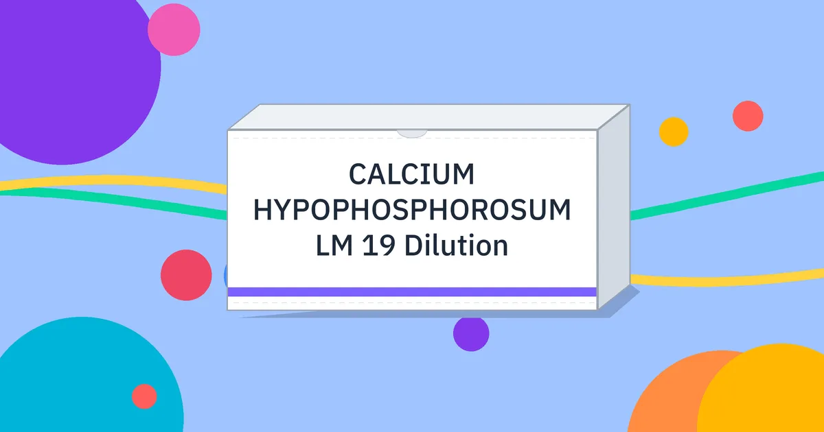 Symbolbild: Packung mit der Aufschrift CALCIUM HYPOPHOSPHOROSUM LM 19 Dilution (PZN 13408872) – Verfügbarkeit und Bezug in Apotheken in Frankfurt am Main