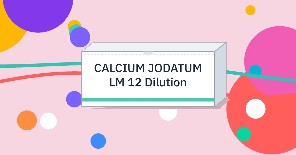Symbolbild: Packung mit der Aufschrift CALCIUM JODATUM LM 12 Dilution (PZN 07539541) – Verfügbarkeit und Bezug in Apotheken in Frankfurt am Main