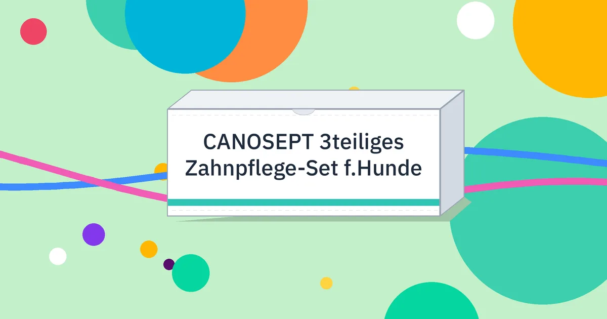 Symbolbild: Packung mit der Aufschrift CANOSEPT 3teiliges Zahnpflege-Set f.Hunde (PZN 17561033) – Verfügbarkeit und Bezug in Apotheken in Frankfurt am Main