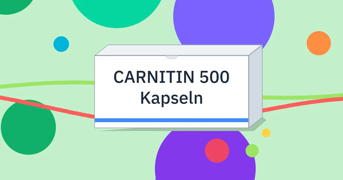 Symbolbild: Packung mit der Aufschrift CARNITIN 500 Kapseln (PZN 00431384) – Verfügbarkeit und Bezug in Apotheken in Frankfurt am Main