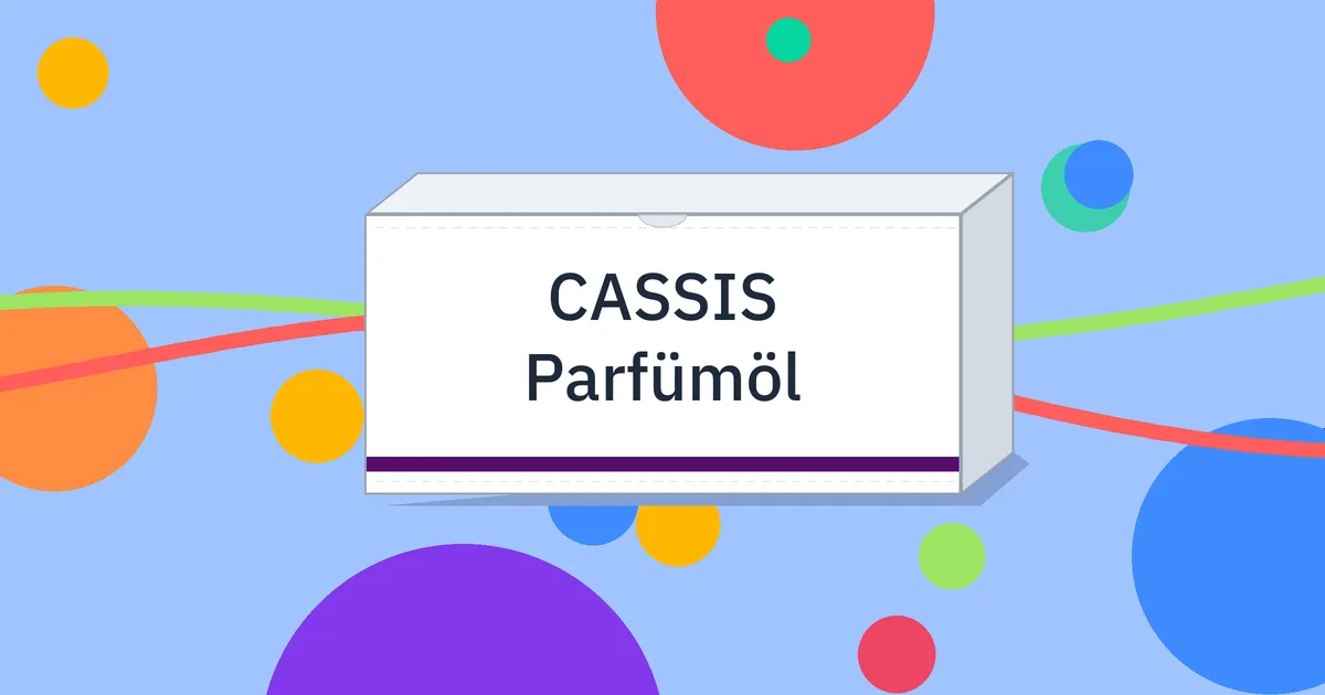 Symbolbild: Packung mit der Aufschrift CASSIS Parfümöl (PZN 01992601) – Verfügbarkeit und Bezug in Apotheken in Frankfurt am Main