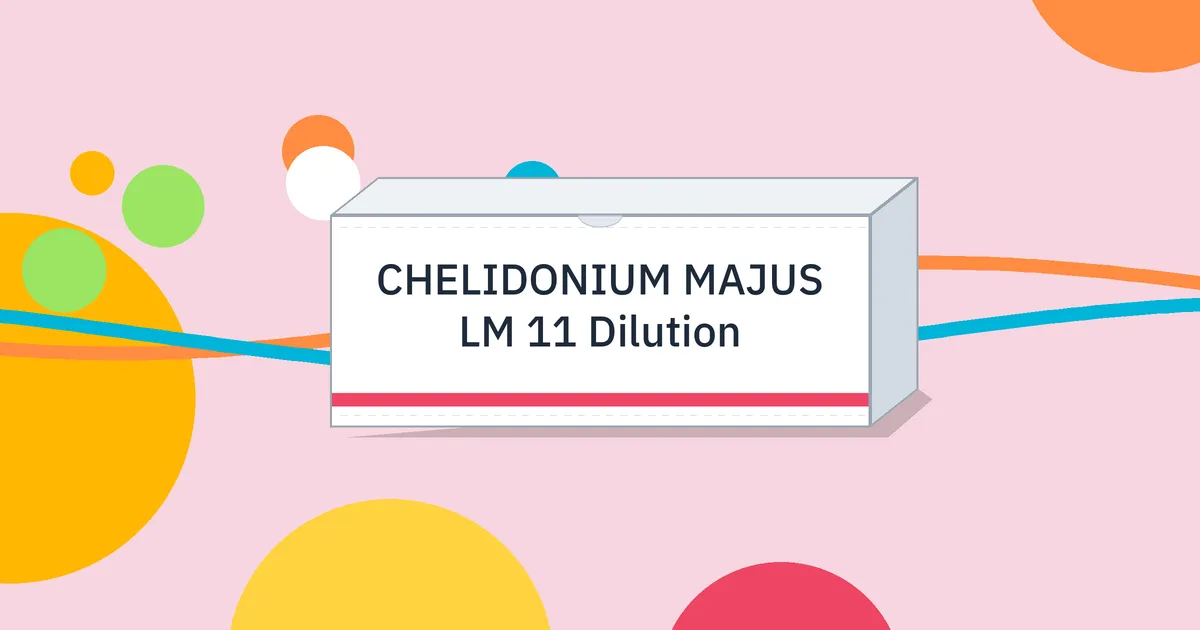 Symbolbild: Packung mit der Aufschrift CHELIDONIUM MAJUS LM 11 Dilution (PZN 12812921) – Verfügbarkeit und Bezug in Apotheken in Frankfurt am Main