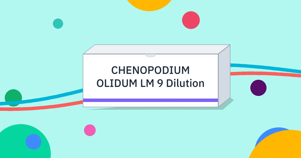 Symbolbild: Packung mit der Aufschrift CHENOPODIUM OLIDUM LM 9 Dilution (PZN 13441237) – Verfügbarkeit und Bezug in Apotheken in Frankfurt am Main