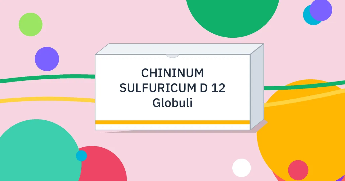 Symbolbild: Packung mit der Aufschrift CHININUM SULFURICUM D 12 Globuli (PZN 07246891) – Verfügbarkeit und Bezug in Apotheken in Frankfurt am Main