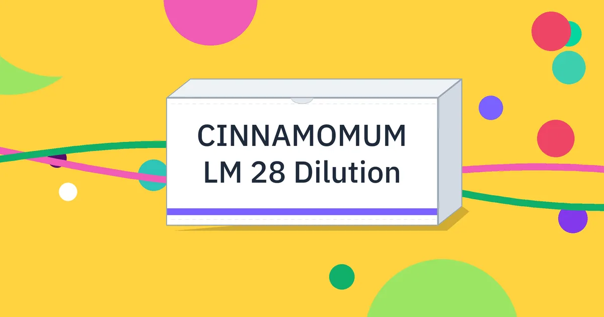 Symbolbild: Packung mit der Aufschrift CINNAMOMUM LM 28 Dilution (PZN 12821021) – Verfügbarkeit und Bezug in Apotheken in Frankfurt am Main