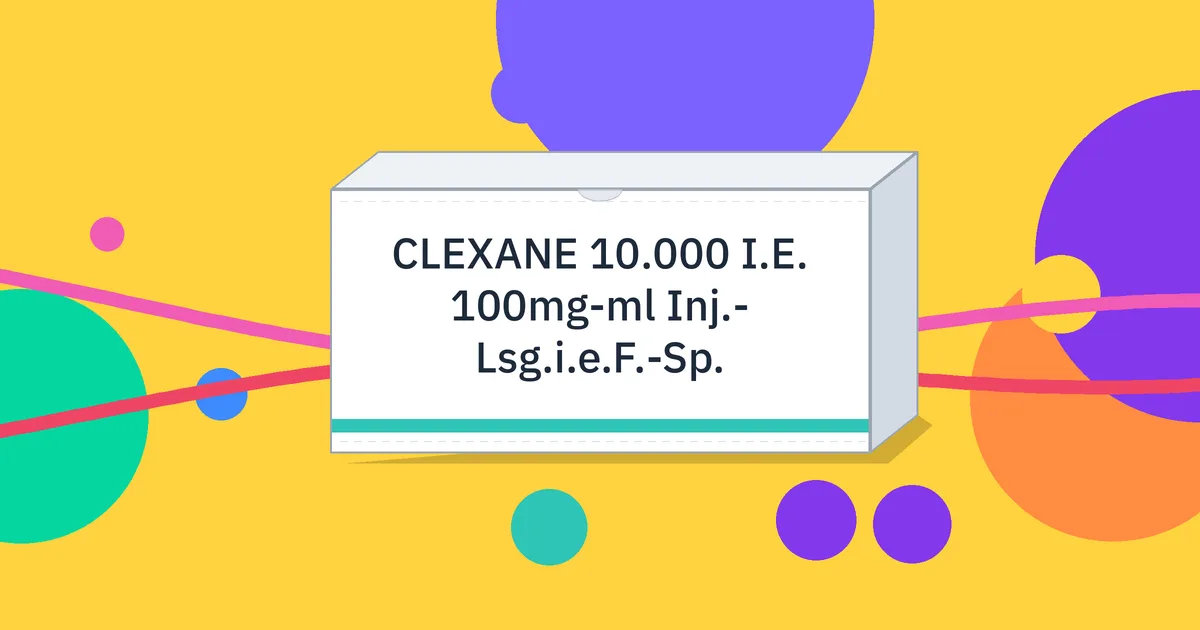 Symbolbild: Packung mit der Aufschrift CLEXANE 10.000 I.E. 100mg-ml Inj.-Lsg.i.e.F.-Sp. (PZN 16708882) – Verfügbarkeit und Bezug in Apotheken in Frankfurt am Main