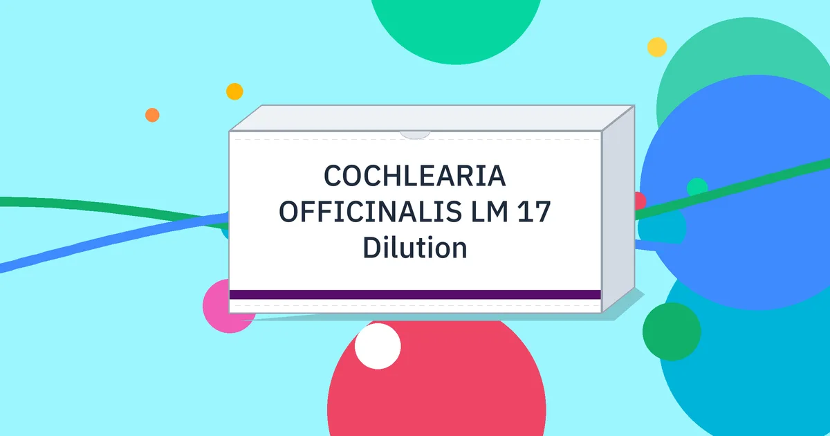 Symbolbild: Packung mit der Aufschrift COCHLEARIA OFFICINALIS LM 17 Dilution (PZN 12829525) – Verfügbarkeit und Bezug in Apotheken in Frankfurt am Main