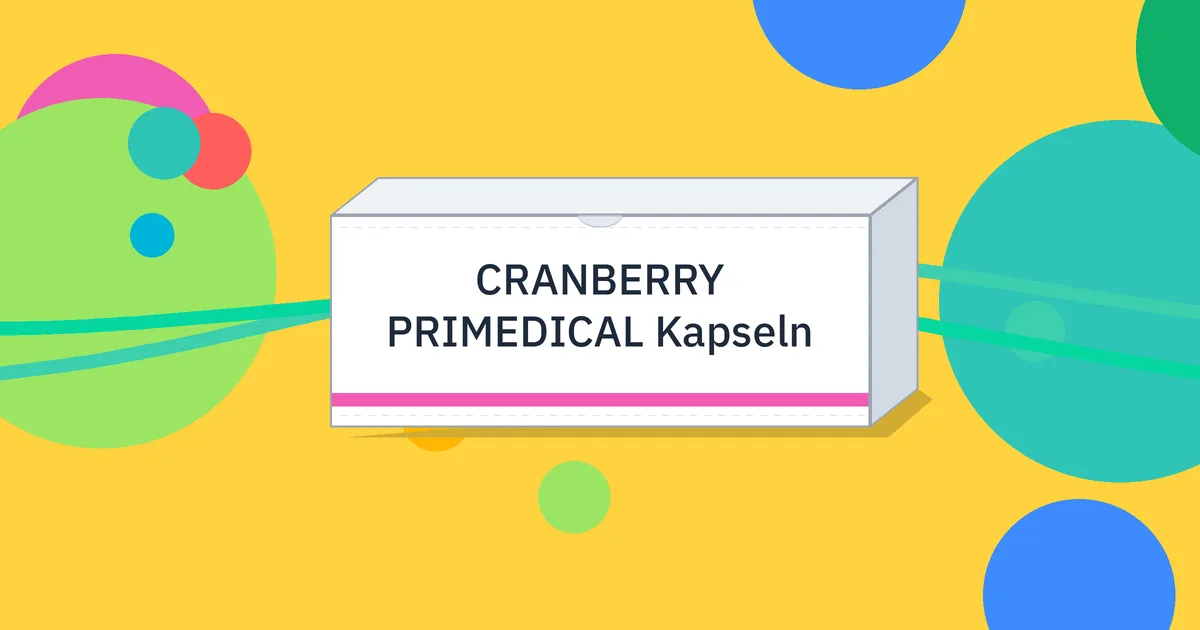 Symbolbild: Packung mit der Aufschrift CRANBERRY PRIMEDICAL Kapseln (PZN 18812566) – Verfügbarkeit und Bezug in Apotheken in Frankfurt am Main