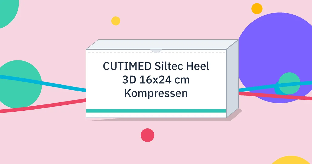 Symbolbild: Packung mit der Aufschrift CUTIMED Siltec Heel 3D 16x24 cm Kompressen (PZN 19990703) – Verfügbarkeit und Bezug in Apotheken in Frankfurt am Main