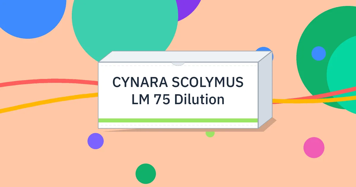 Symbolbild: Packung mit der Aufschrift CYNARA SCOLYMUS LM 75 Dilution (PZN 13459852) – Verfügbarkeit und Bezug in Apotheken in Frankfurt am Main