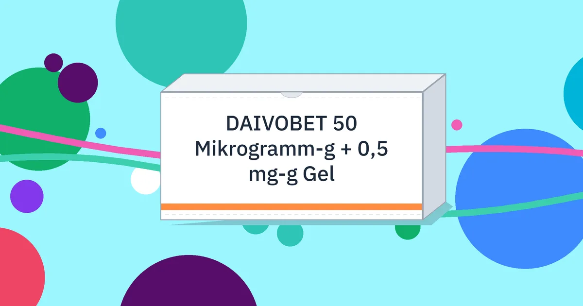 Symbolbild: Packung mit der Aufschrift DAIVOBET 50 Mikrogramm-g + 0,5 mg-g Gel (PZN 10992310) – Verfügbarkeit und Bezug in Apotheken in Frankfurt am Main