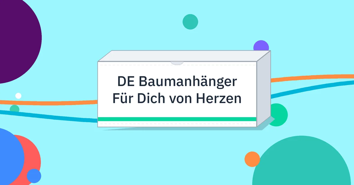 Symbolbild: Packung mit der Aufschrift DE Baumanhänger Für Dich von Herzen (PZN 17903195) – Verfügbarkeit und Bezug in Apotheken in Frankfurt am Main