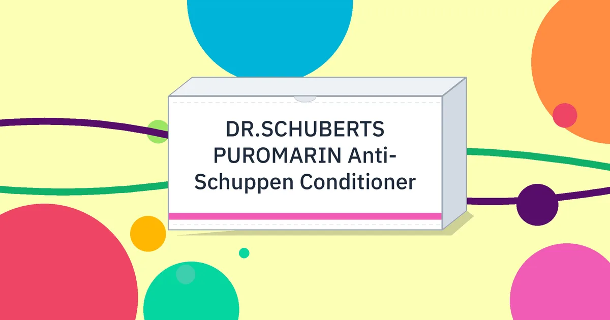 Symbolbild: Packung mit der Aufschrift DR.SCHUBERTS PUROMARIN Anti-Schuppen Conditioner (PZN 10746344) – Verfügbarkeit und Bezug in Apotheken in Frankfurt am Main