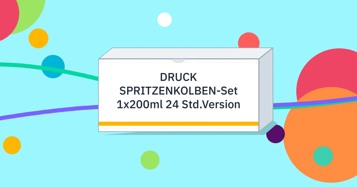 Symbolbild: Packung mit der Aufschrift DRUCK SPRITZENKOLBEN-Set 1x200ml 24 Std.Version (PZN 19817063) – Verfügbarkeit und Bezug in Apotheken in Frankfurt am Main