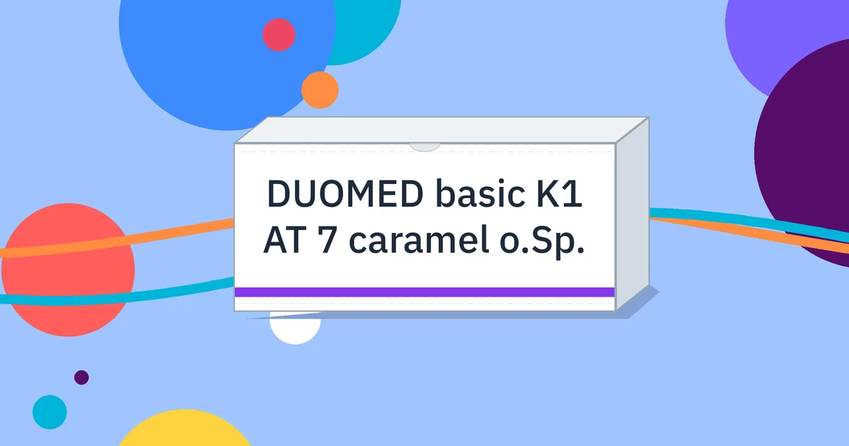 Symbolbild: Packung mit der Aufschrift DUOMED basic K1 AT 7 caramel o.Sp. (PZN 20902555) – Verfügbarkeit und Bezug in Apotheken in Frankfurt am Main