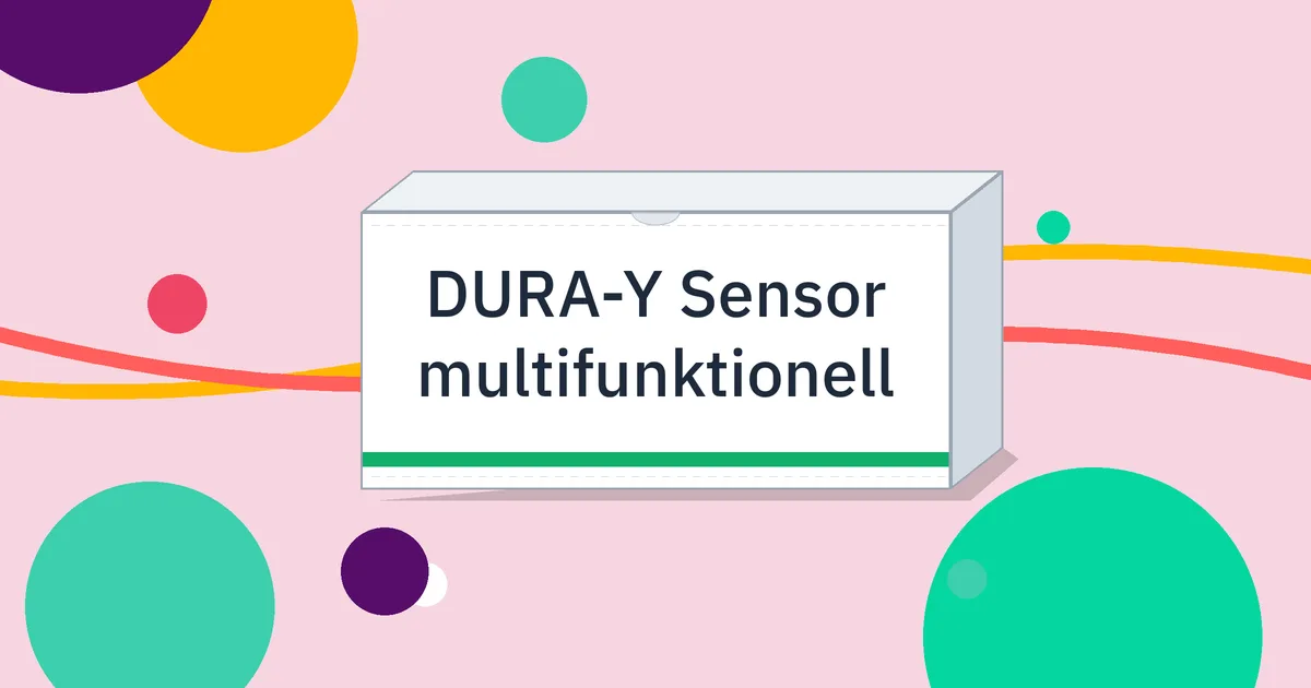 Symbolbild: Packung mit der Aufschrift DURA-Y Sensor multifunktionell (PZN 03488114) – Verfügbarkeit und Bezug in Apotheken in Frankfurt am Main