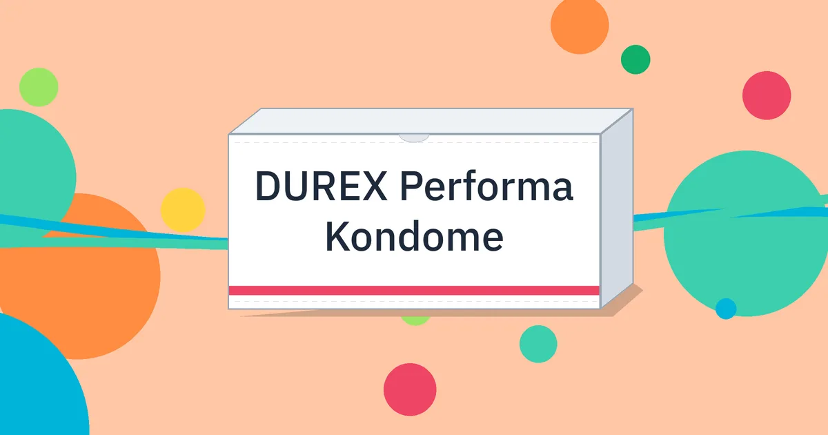 Symbolbild: Packung mit der Aufschrift DUREX Performa Kondome (PZN 06730314) – Verfügbarkeit und Bezug in Apotheken in Frankfurt am Main
