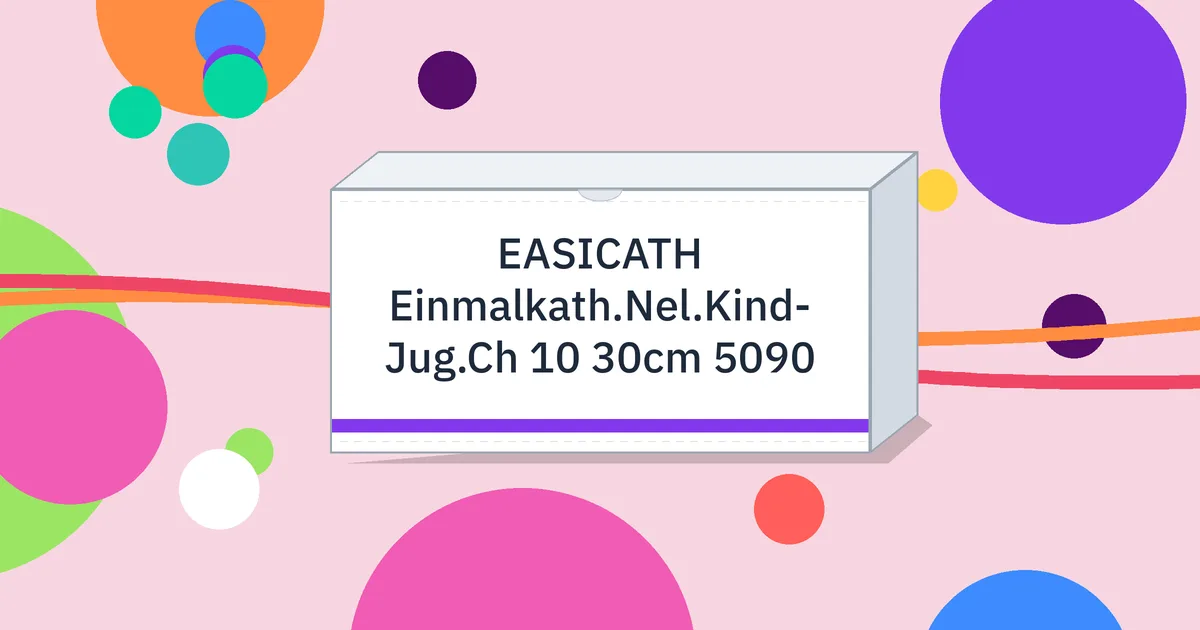Symbolbild: Packung mit der Aufschrift EASICATH Einmalkath.Nel.Kind-Jug.Ch 10 30cm 5090 (PZN 00599155) – Verfügbarkeit und Bezug in Apotheken in Frankfurt am Main