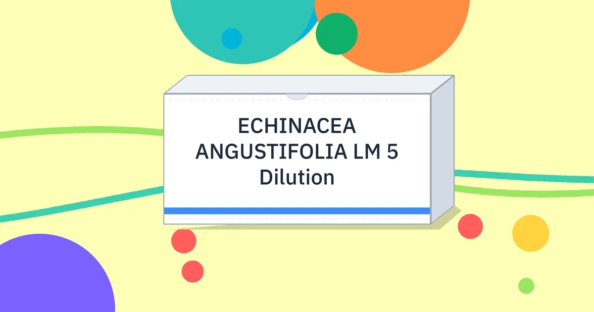 Symbolbild: Packung mit der Aufschrift ECHINACEA ANGUSTIFOLIA LM 5 Dilution (PZN 12843867) – Verfügbarkeit und Bezug in Apotheken in Frankfurt am Main