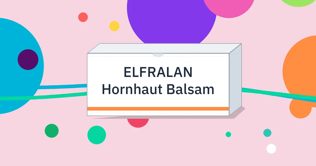 Symbolbild: Packung mit der Aufschrift ELFRALAN Hornhaut Balsam (PZN 17448408) – Verfügbarkeit und Bezug in Apotheken in Frankfurt am Main