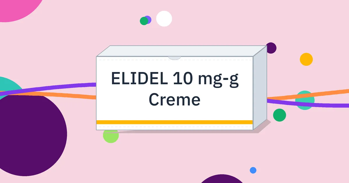Symbolbild: Packung mit der Aufschrift ELIDEL 10 mg-g Creme (PZN 11885970) – Verfügbarkeit und Bezug in Apotheken in Frankfurt am Main