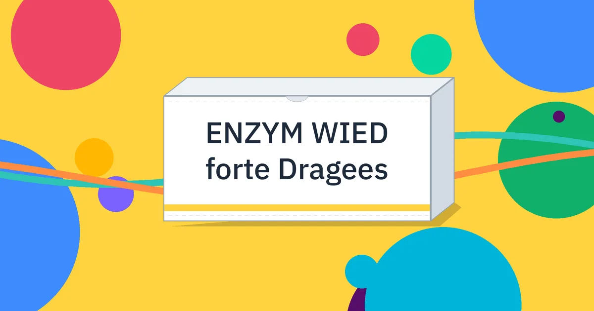 Symbolbild: Packung mit der Aufschrift ENZYM WIED forte Dragees (PZN 09517489) – Verfügbarkeit und Bezug in Apotheken in Frankfurt am Main