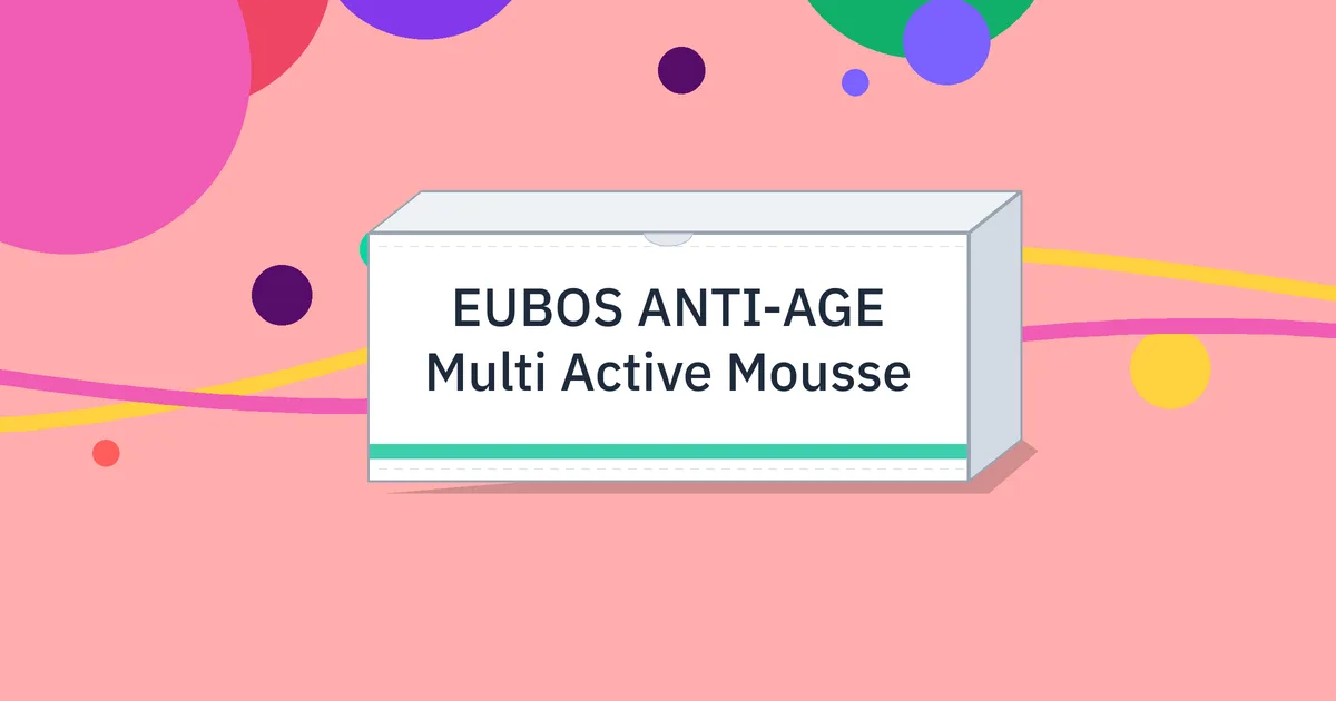 Symbolbild: Packung mit der Aufschrift EUBOS ANTI-AGE Multi Active Mousse (PZN 13966721) – Verfügbarkeit und Bezug in Apotheken in Frankfurt am Main